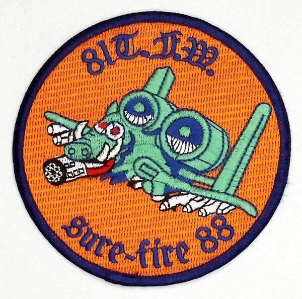 USAF 81st Sure Fire TFW Patch A-10 Deployed 1988